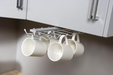 Kitchen Sliding Wire Cup Rack Silver | LEROY MERLIN South Africa