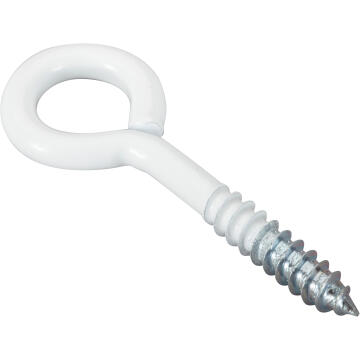 Eye screws white powder coated 6.0x50mm 2pc standers | LEROY MERLIN ...