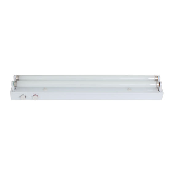 fluorescent tube T8 open channel 2x18w cool white Eurolux