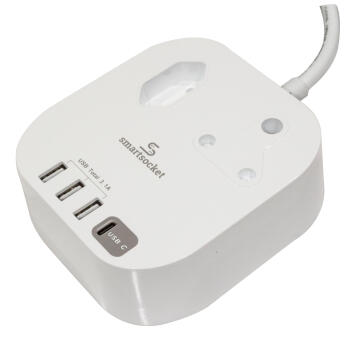 SOCKET SMART 1X3 PIN 1X2 PIN 4.5AMP | LEROY MERLIN South Africa