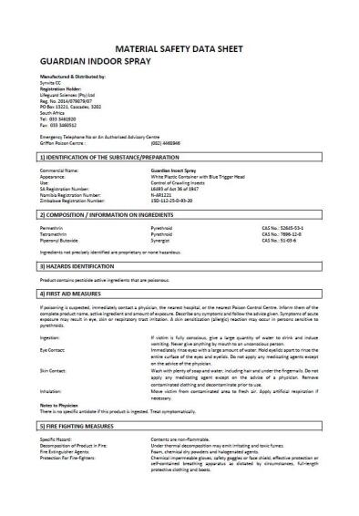 Guardian Indoor, Insect Control, PROTEK, 500ml | LEROY MERLIN South Africa