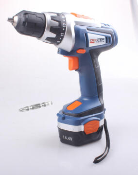 Cordless drill DEXTER POWER 14.4V 2 bat Ni-Mh 1.5 Ah | LEROY MERLIN ...