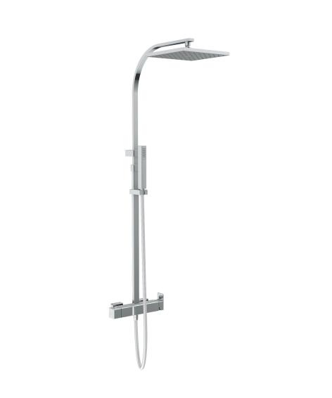 Full system shower 1jet acs chrome SENSEA Luka2 ts25X25CM | Leroy ...