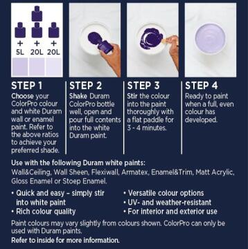 Stir-in paint colour DURAM colorpro rain 80ml | LEROY MERLIN South Africa