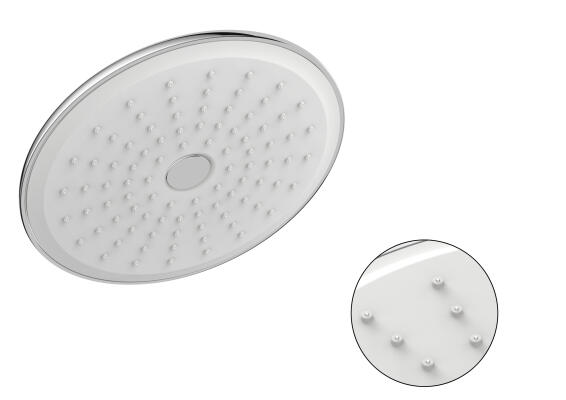 Sensea Round Shower Head With Button For Autoclean 1jet acs W22cmxD22cm ...