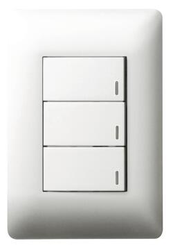 Switch Ysalis LEGRAND 3 lever 1 way 2x4 white | LEROY MERLIN South Africa