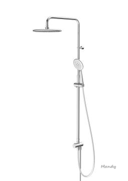 Full system shower 3jets acs chrome SENSEA Redondo 26X26CM | LEROY ...