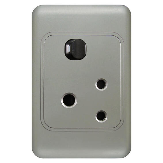 Socket LEAR silver 1x3 pin 4x2 | Leroy Merlin South Africa