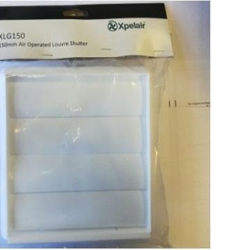 Louvre shutter xpelair air operated 150mm | LEROY MERLIN South Africa