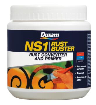 Rust converter and primer DURAM NS1 Rust Buster 500ml | LEROY MERLIN ...