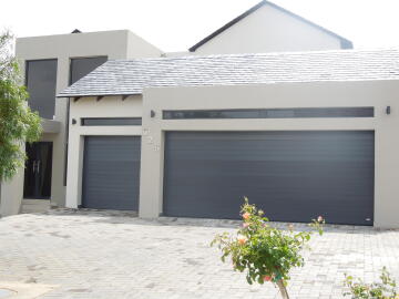 Doors Galore Sectional Garage Door Aluminium Charcoal Single W2440mm x ...