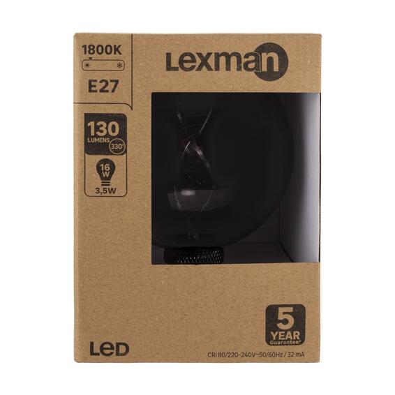 Lexman led light bulb smd smokey G125 E27 3.5W | Leroy Merlin South Africa