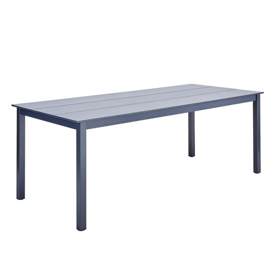 Naterial Dora Duraboard Patio Table Grey L206cmxW89cmxH75cm (Excludes ...