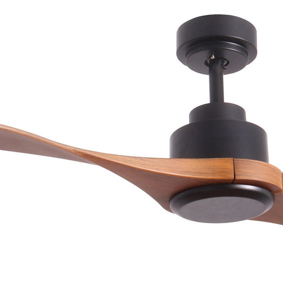 BRIGHTSTAR Ceiling Fan with Light Matt Black 2 ABS Blades | LEROY ...