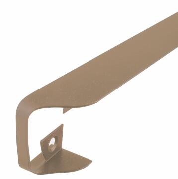 Kitchen countertop corner joint L60cm x W1,2cm x H3,2cm coffee brown ...