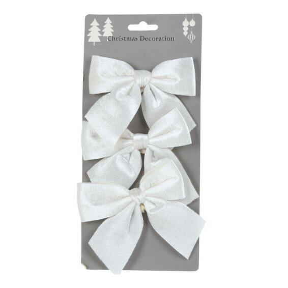 White velvet bow - set of 3 | LEROY MERLIN South Africa
