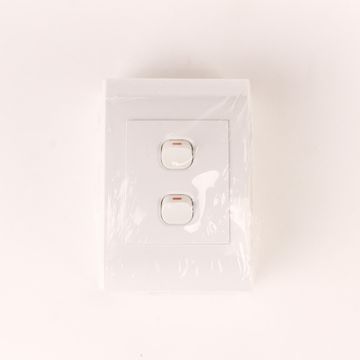 Lesco Switch 2 Lever 1 Way 2x4 White | LEROY MERLIN South Africa