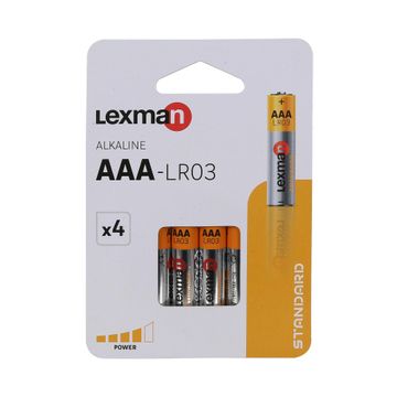 Lexman AAA Alkaline Battery Standard 4 Pack | LEROY MERLIN South Africa
