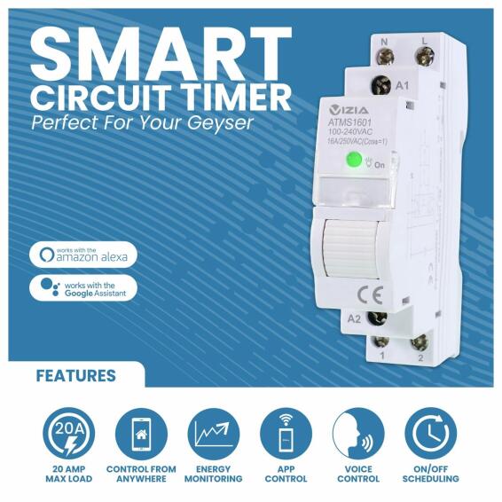 Smart wifi 20a geyser timer vizia | LEROY MERLIN South Africa