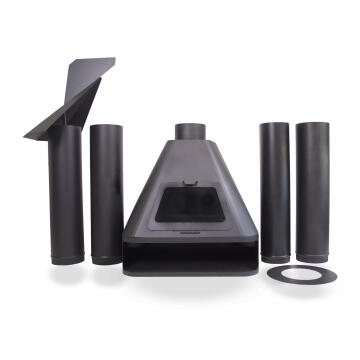 Fireplace freestanding wood-burning megamaster 600 harmony steel ...