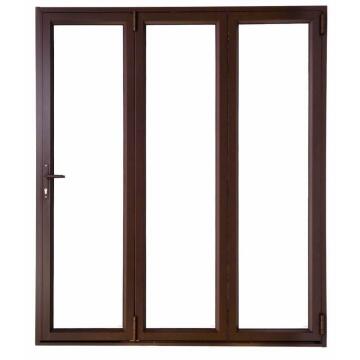 Aluminium folding door 3 panel IBUILD Bronze left hand opening W1800mm ...