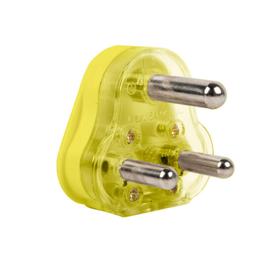 PLUG TOP LOOSE HOLLOW PIN 16 AMP YELLOW | LEROY MERLIN South Africa
