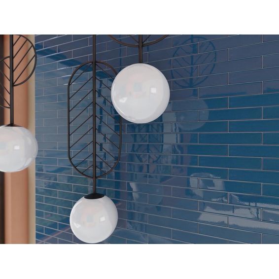 Wall Tile Ceramic Farrow Norfolk Blue 50X250MM (1m2/box) | Leroy Merlin ...