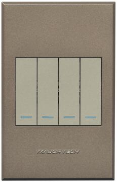 COVER PLATE 4L SWITCH VETI3 2X4 TI/BR | LEROY MERLIN South Africa