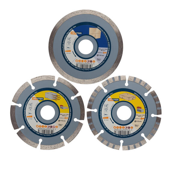 Diamond Disc Dexter Ceramic Concrete 115 3 Pieces