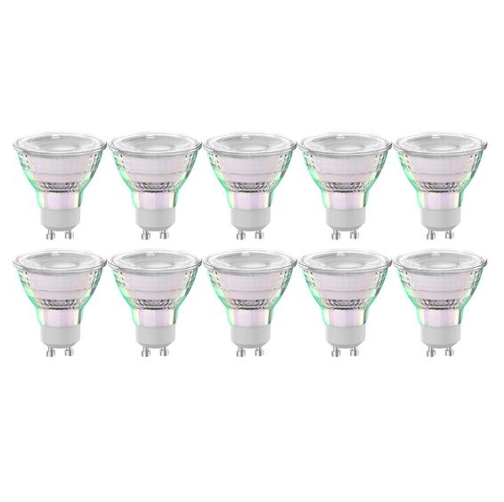 Lexman light bulb glass lens gu10 2700k set of 10 | LEROY MERLIN South ...