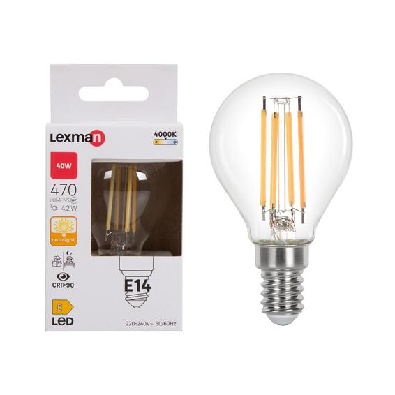 Lexman g45 e14 led general light bulb cool white 4.2w | LEROY MERLIN ...