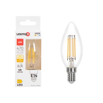 Lexman C35 E14 LED General Light Bulb Cool White 4.2W | LEROY MERLIN ...