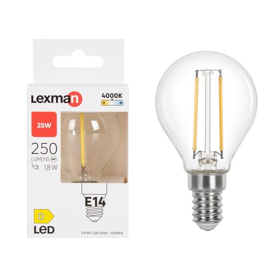 Lexman g45 e14 led general light bulb cool white 1.8w | LEROY MERLIN ...