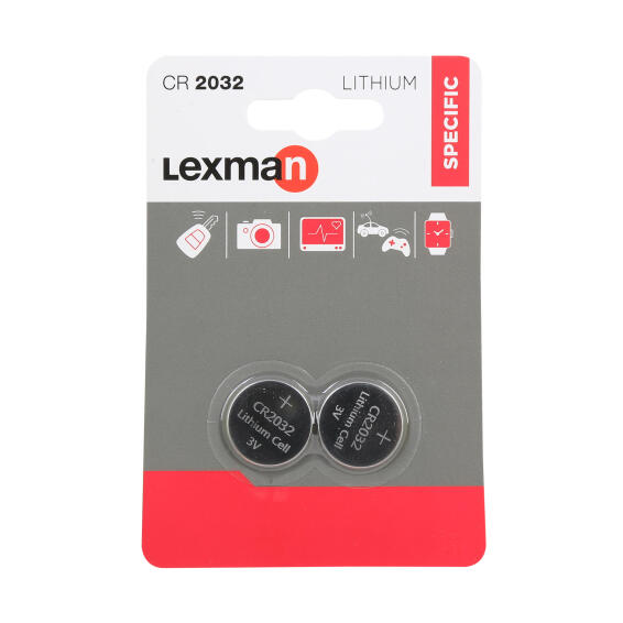 Battery CR2032 LEXMAN lithium 2 pack | Leroy Merlin South Africa