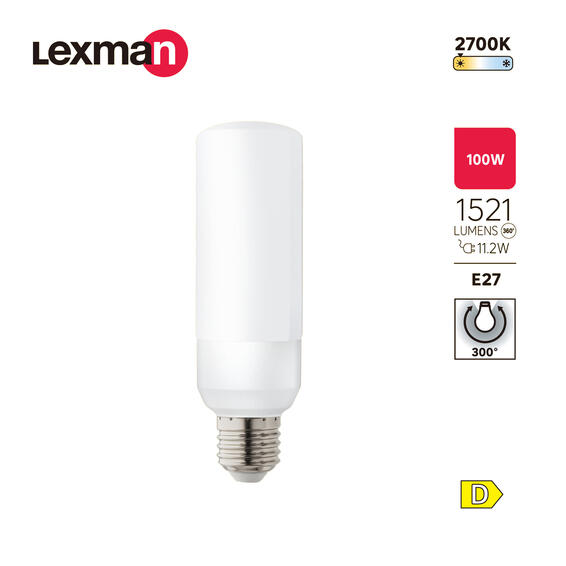 Lexman led bulb t45 e27 11.2w warm white | LEROY MERLIN South Africa