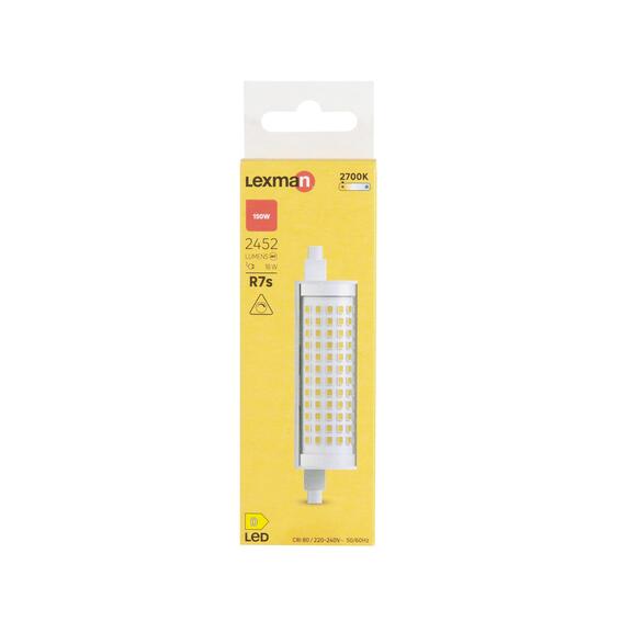Lexman R7S J118 LED General Light Bulb Warm White 18W | LEROY MERLIN ...