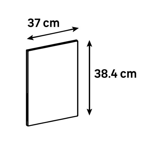 Delinia Kitchen Side Panel Newport White L37 X H103 Cm | Leroy Merlin ...