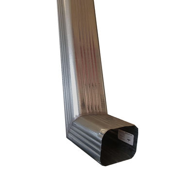 Galvanized Steel Square Downpipe 100mm x 75mm x 2.7m Soldered Shoe ...