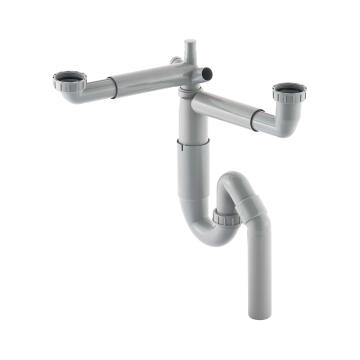Space saving Kitchen Traps for two sinks | LEROY MERLIN South Africa