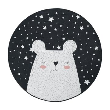 RUG ROUND COTTON BEAR BLK - 120CM | LEROY MERLIN South Africa