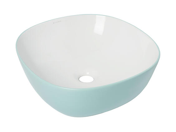 Bijiou Square Freestanding Basin Evoque Juniper Green