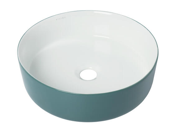 Bijiou Round Freestanding Basin Senseulle Picto Blue | Leroy Merlin ...