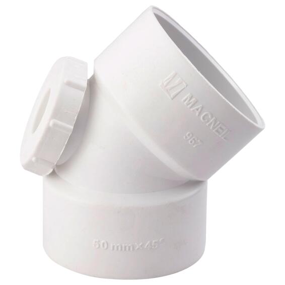 PVC access bend 40mm x 45 degree SABS soil & vent | LEROY MERLIN South ...