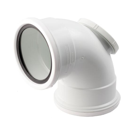 PVC access bend 110mm x 90 degrees soil and vent | Leroy Merlin South ...