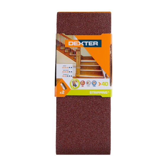Sanding belt wood G40 DEXTER 100x560mm 2 pieces | LEROY MERLIN South Africa