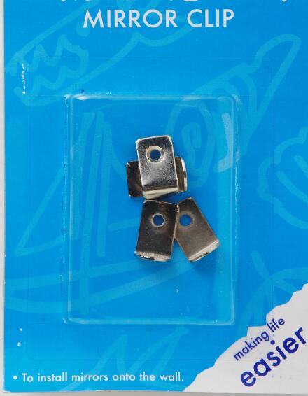 Mirror clip nickle plated 1 hole 4pc dejay | Leroy Merlin South Africa