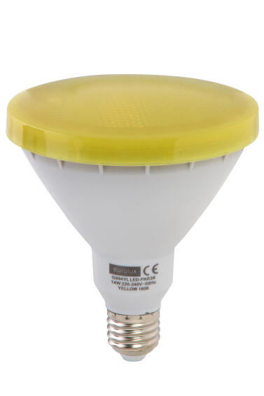 Eurolux PAR38 E27 LED Reflector Light Bulb Yellow 14W | LEROY MERLIN ...