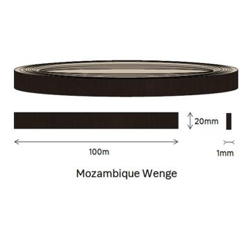 Edging PVC Roll Mozambique Wenge-1mm thick-w20mmxl100m | LEROY MERLIN ...