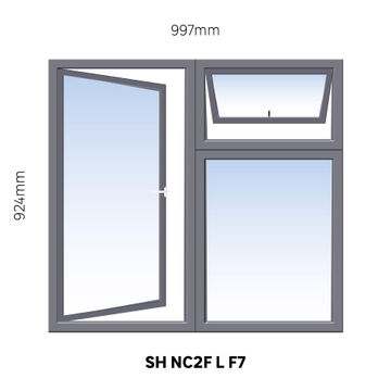 Window Steel Side Hung NC2F Left Hand Opening F7 (standard profile ...