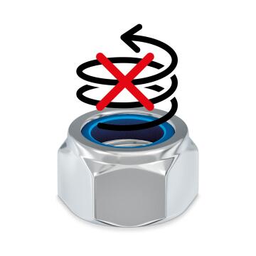 SPRING ACTION LOCK NUT STEEL8MM 10P | LEROY MERLIN South Africa